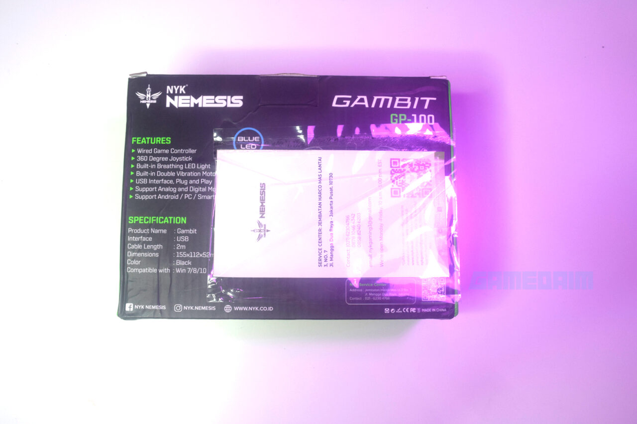 Review NYK Nemesis Gambit GP-100: Gamepad yang Tinggal Plug and Play - Gamedaim