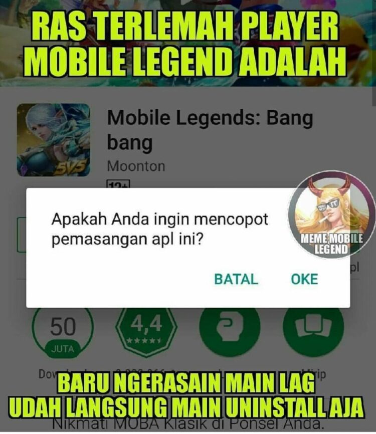 20 Meme Lucu Mobile Legends (ML) Bikin Ngakak! - Gamedaim
