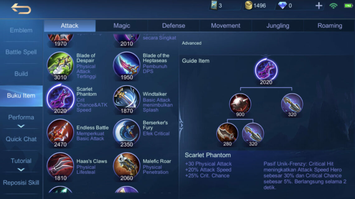 Item Mobile Legends Itu Fungsinya Apa? Berikut Penjelasannya!