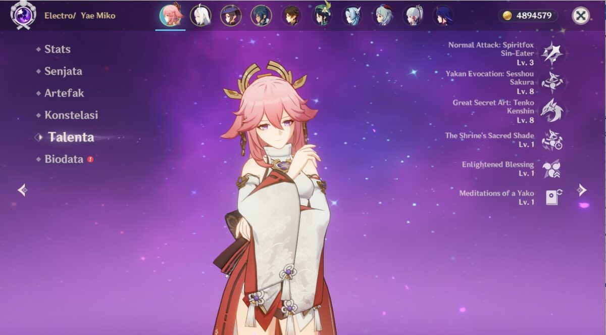 Build Yae Miko Terbaik di Genshin Impact - Gamedaim