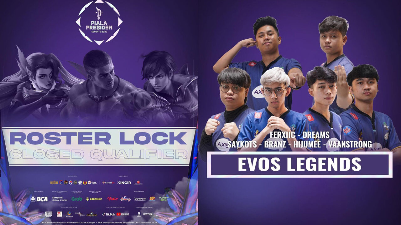 Roster EVOS Piala Presiden 2022 Resmi Diumumkan, Ferxic dan Branz Masuk ...