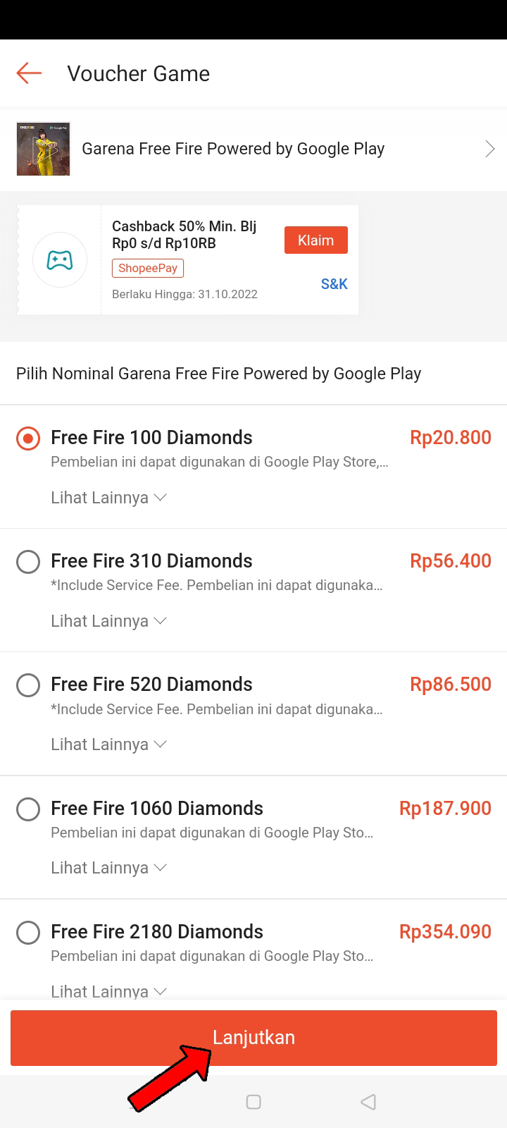 Cara Top Up Free Fire di Shopee Dengan Mudah