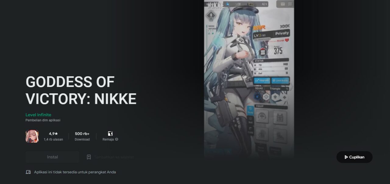 Walau Belum Rilis, Goddes of Victory: NIKKE Raih Review Positif - Gamedaim