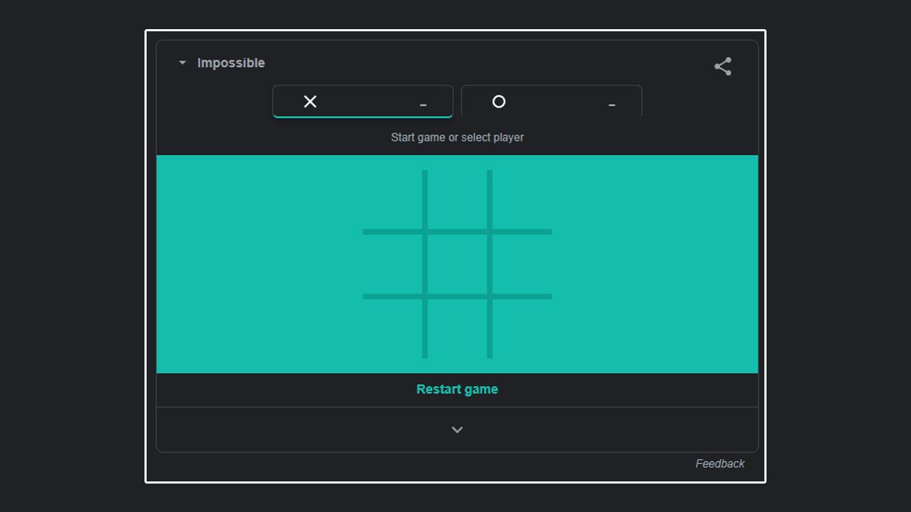 Begini Cara Memenangkan Game Impossible Tic Tac Toe Google