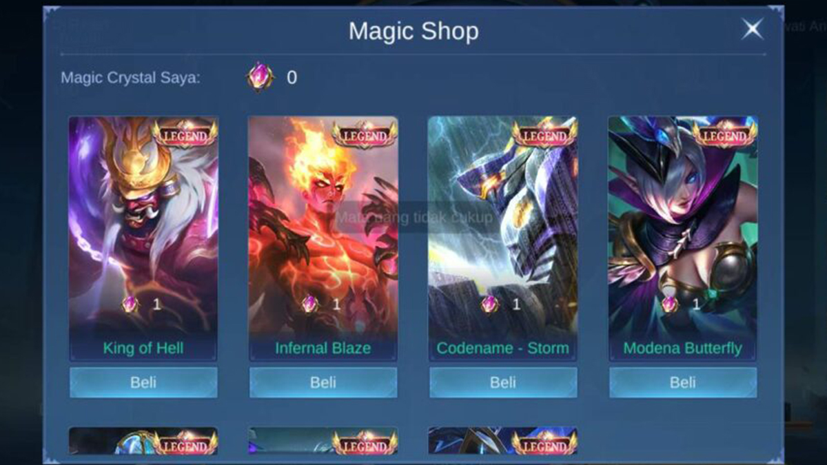 Harga Skin Franco Legend King of Hell di Mobile Legends - Gamedaim