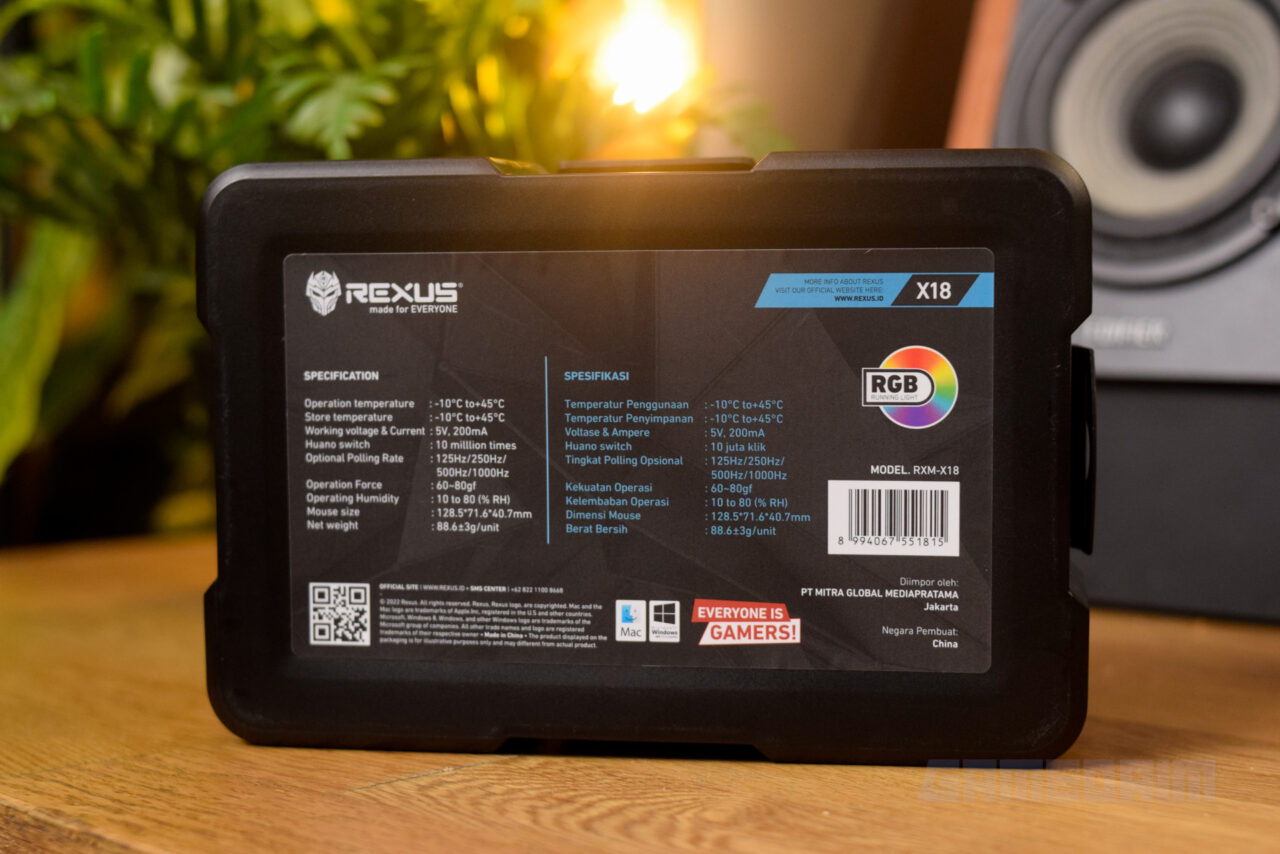 Review Rexus Xierra X18 RIFLE: Mouse Gaming Terjangkau yang Ramah Palm ...