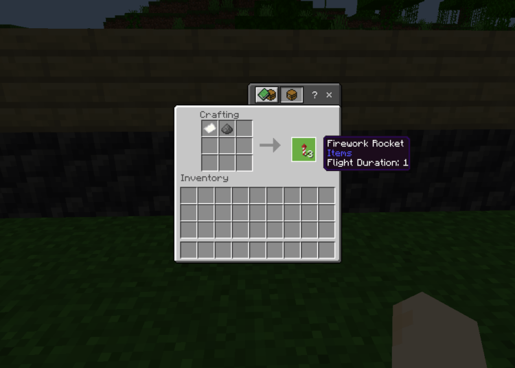 Cara Membuat Firework Rocket di Minecraft - Gamedaim