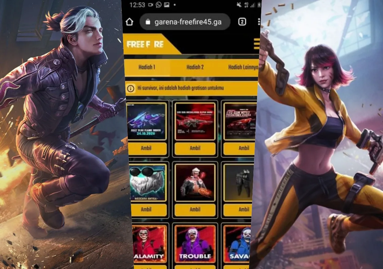 Mengenal Garena Free Fire 45 GA, Situs Generator Diamond Kontroversial Viral - Gamedaim