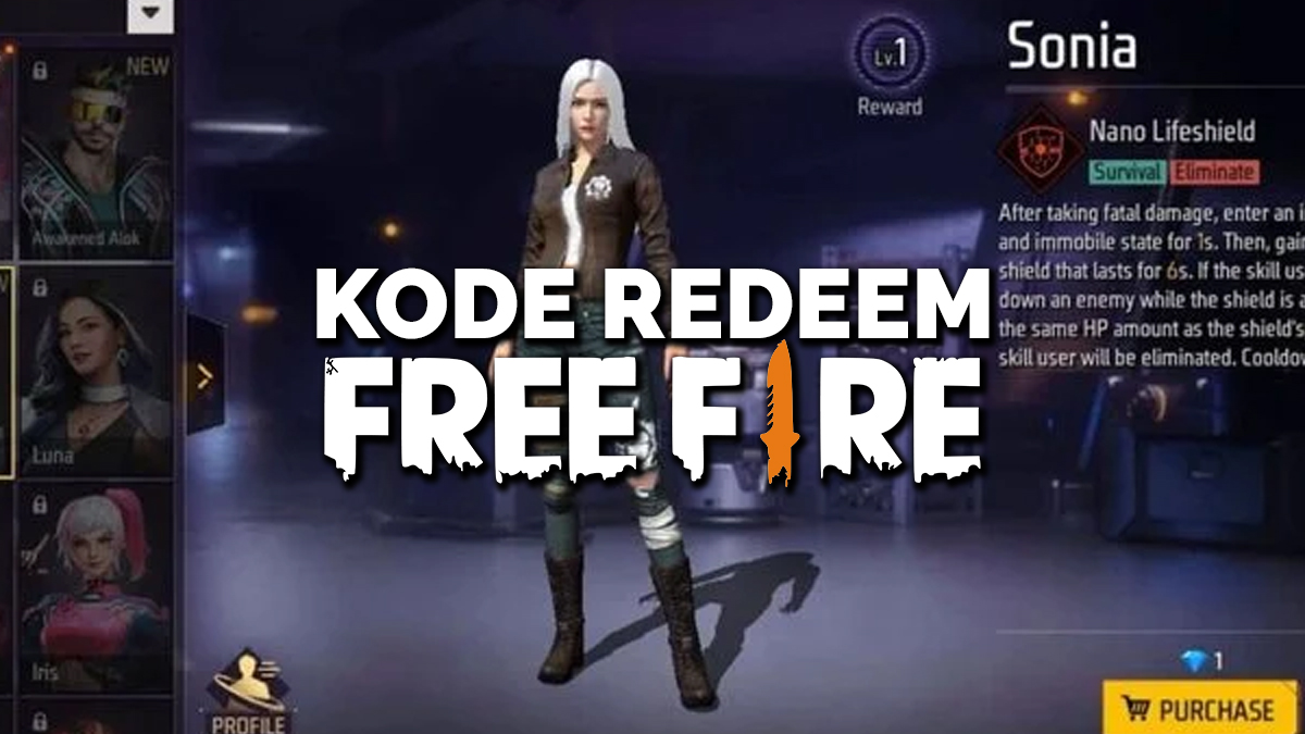 Kode Redeem FF 29 Juli 2023 Hari Ini Terbaru, Klaim Karakter Baru Sonia - Gamedaim