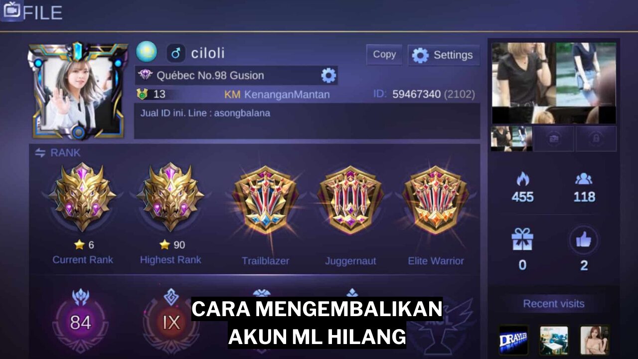 Cara Mengembalikan Akun ML yang Hilang