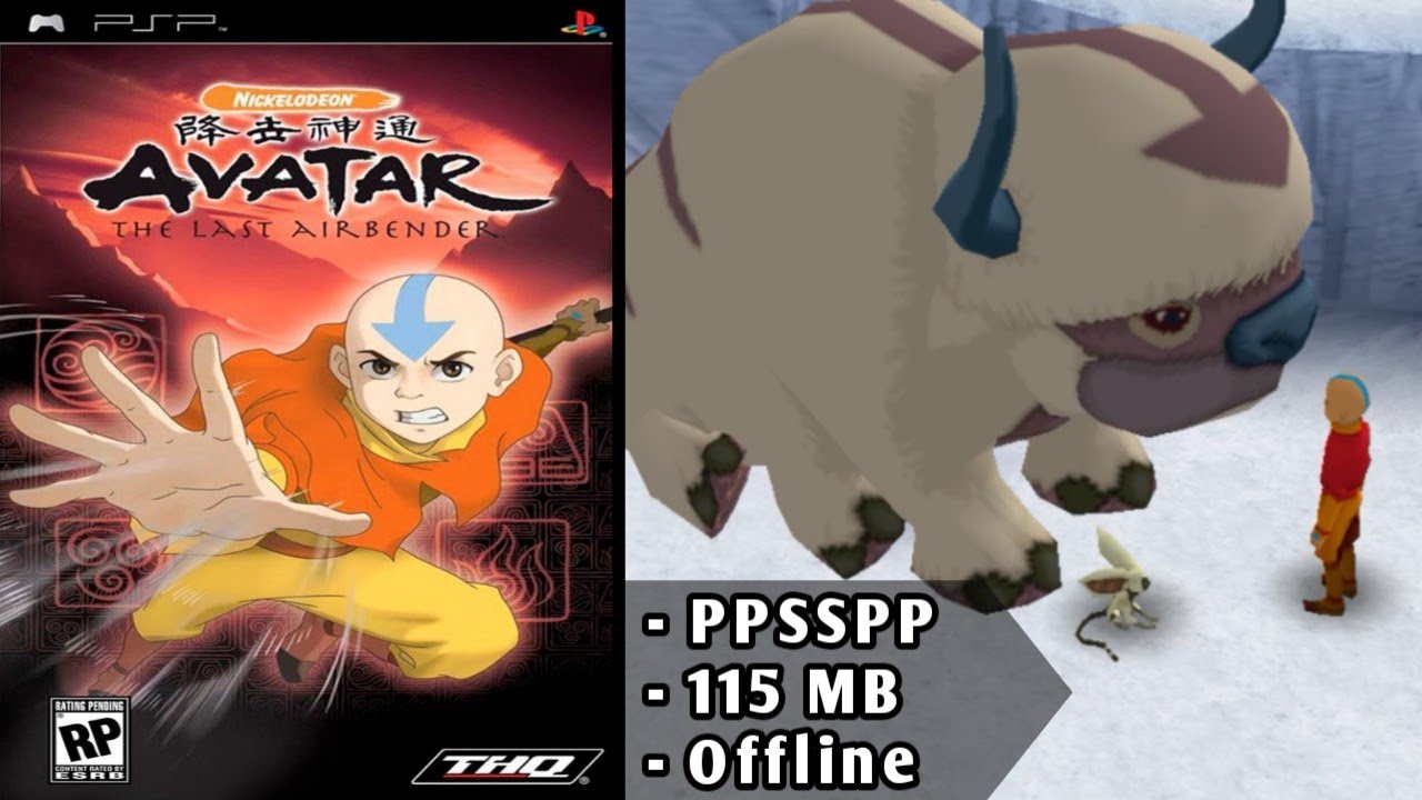 Download Avatar The Last Airbender PPSSPP ISO Ukuran Kecil