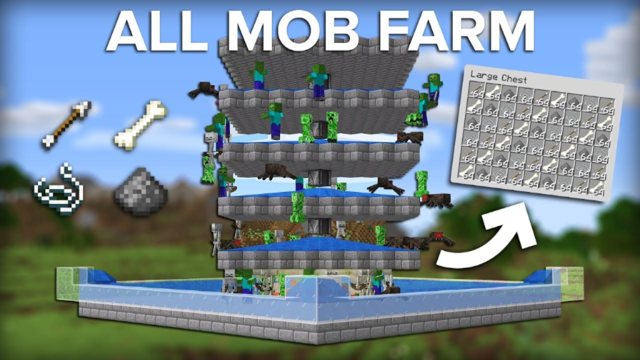 Cara Membuat Mob Farm di Minecraft dengan Mudah
